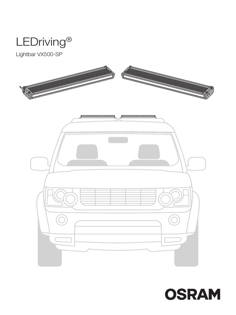 LEDriving Lightbar VX500-SP | PDF | Tecnologia e Engenharia