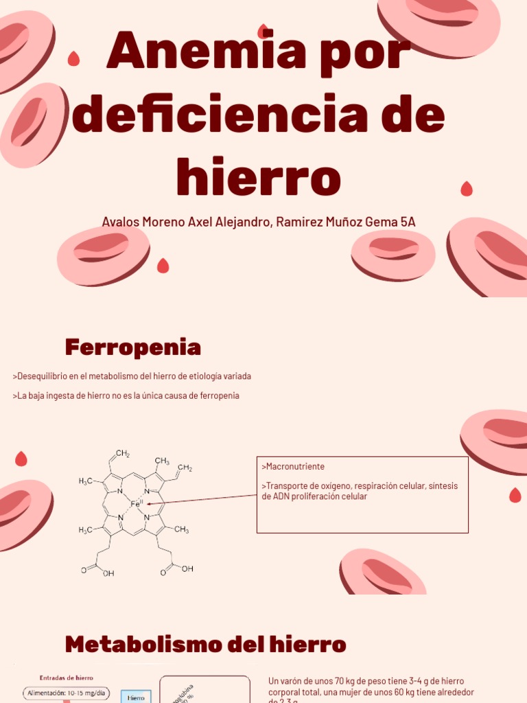Anemia Por Deficiencia de Hierro | PDF | Hierro | Medicina CLINICA