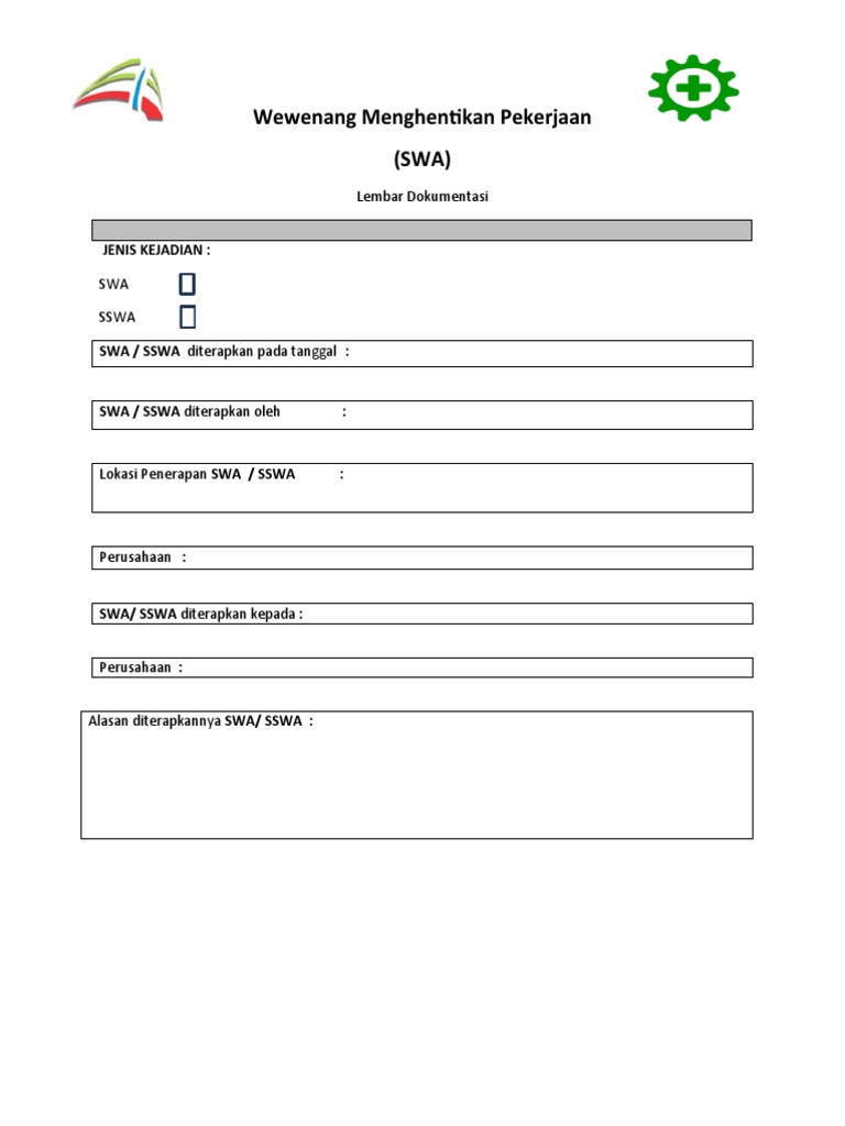 Formulir SWA PHR | PDF