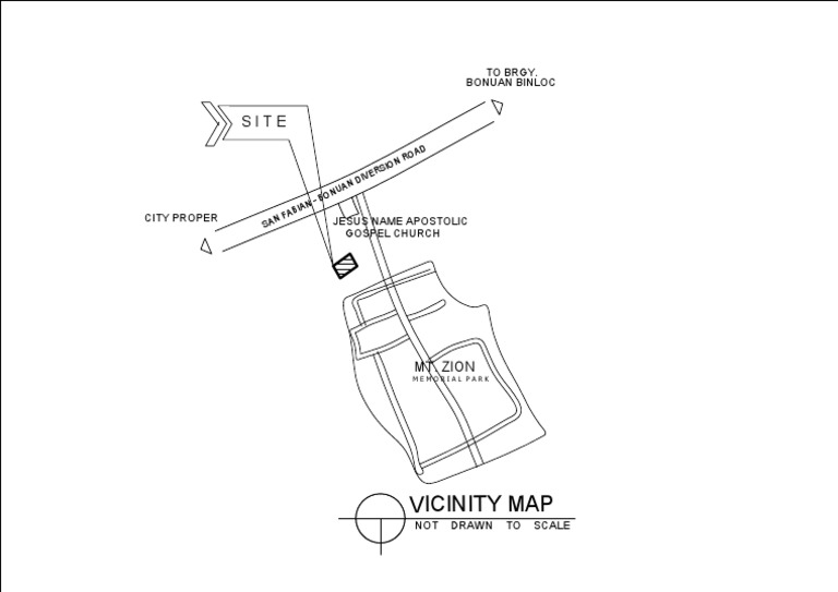 Vicinity Map: Bonuan Binloc To Brgy | PDF