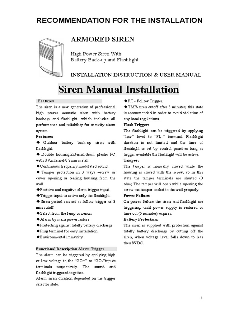 Sirena Estrobo Paramon | PDF | Flashlight | Computer Engineering