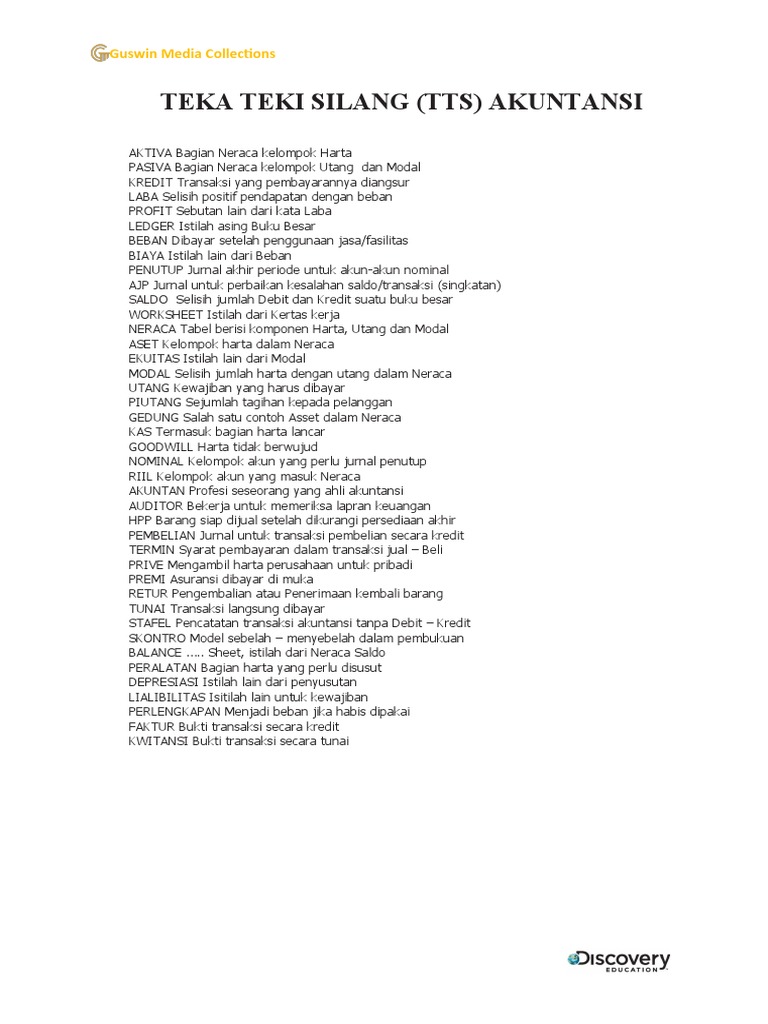 TTS Akuntansi (Umum) | PDF