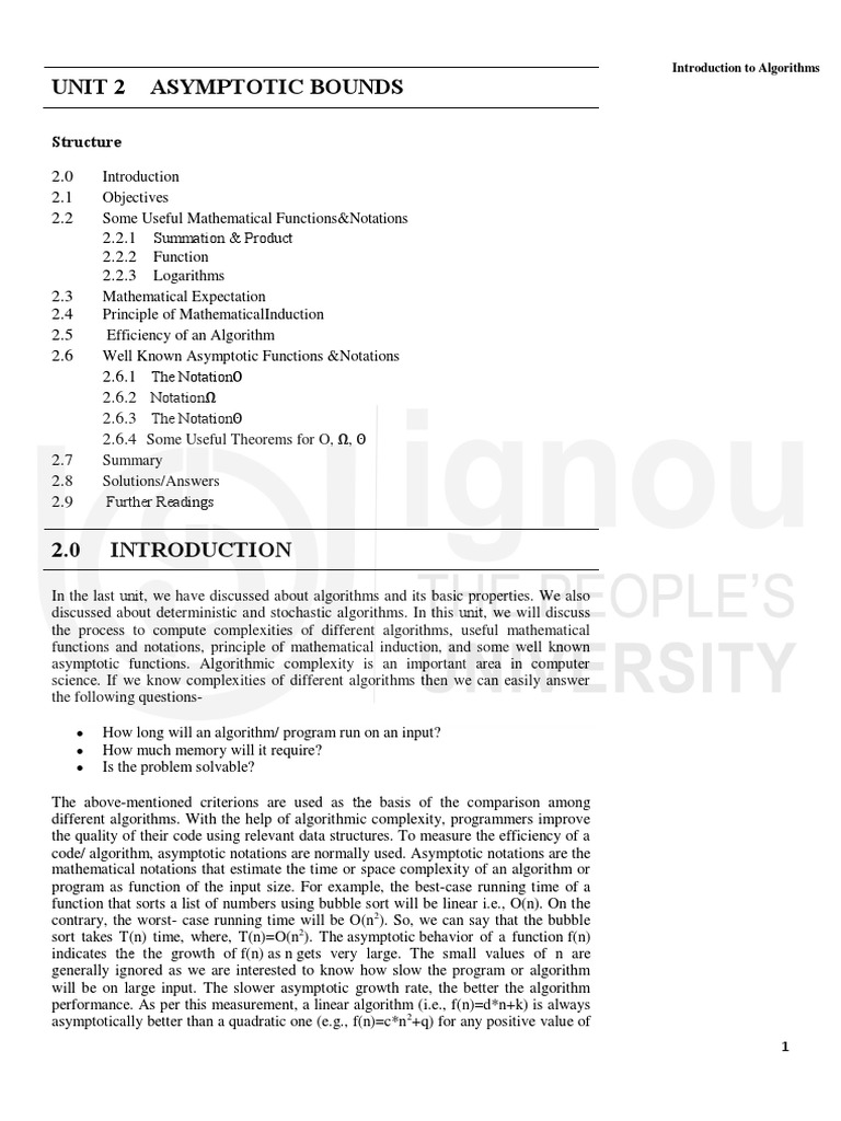 Unit 2 Pdf Computational Complexity Theory Time Complexity