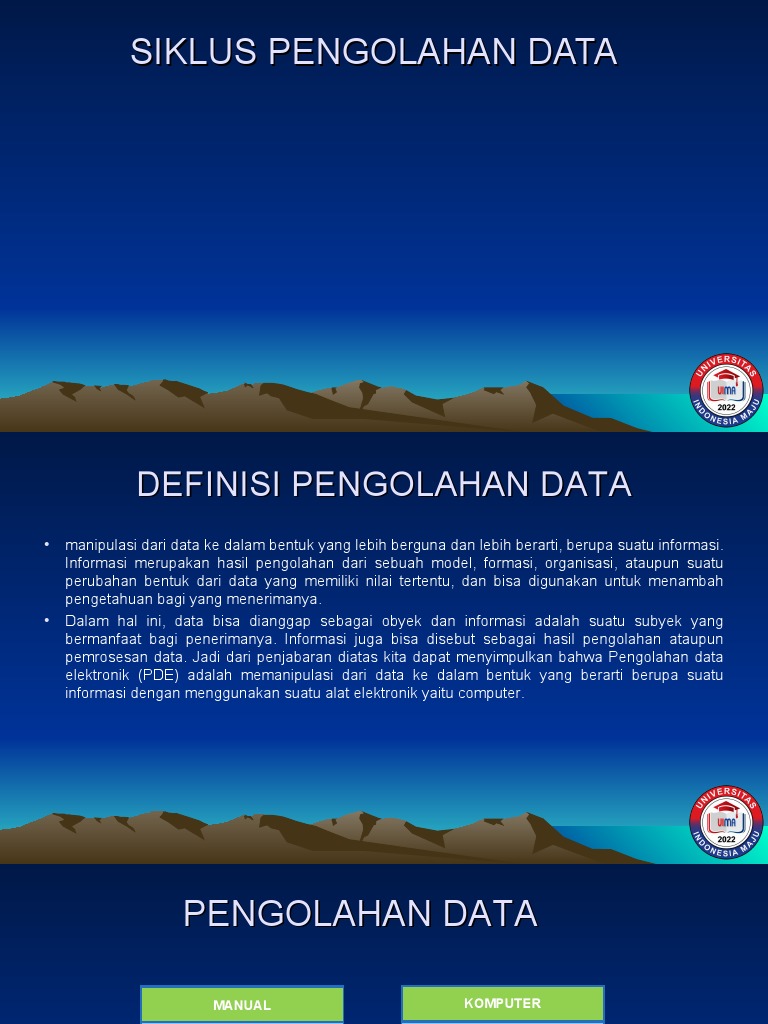 Siklus Pengolahan Data Big Data | PDF