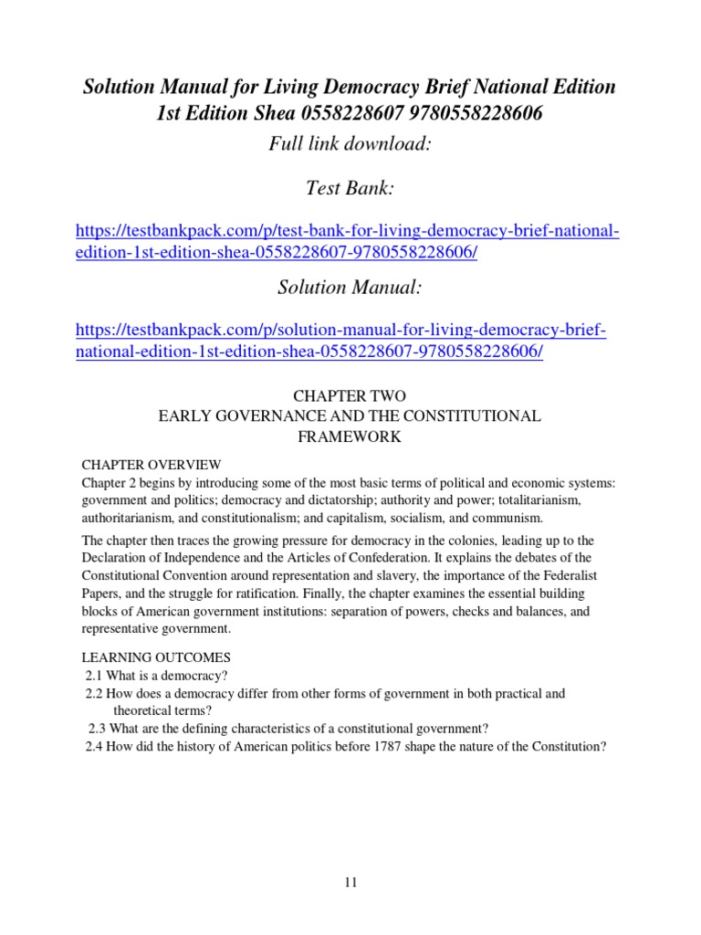 Living Democracy Study Guide | PDF | United States Bill Of Rights | The ...