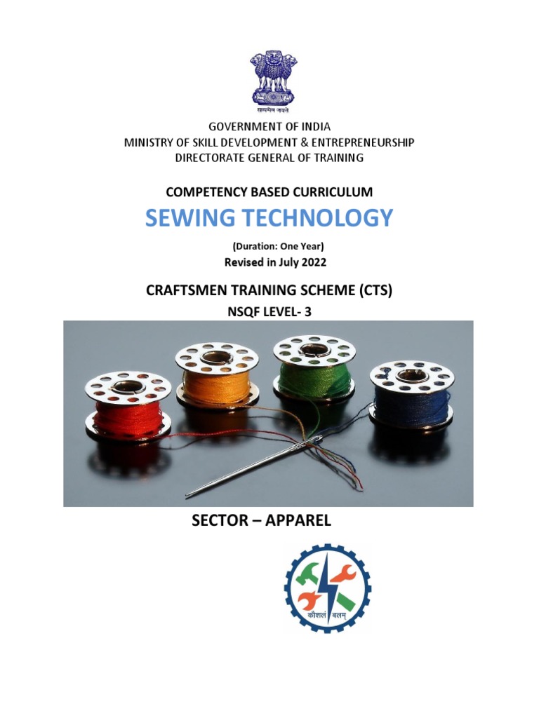 ITI Sewing Technology Course Syllabus | PDF | Sewing | Seam (Sewing)