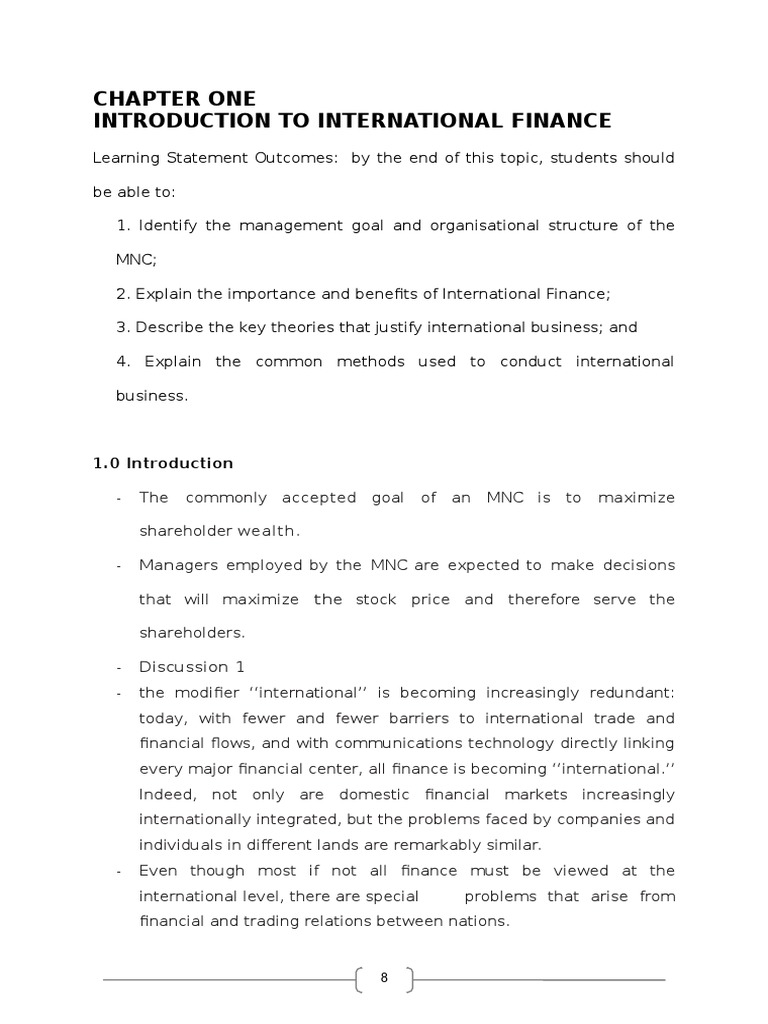 International Finance Lecture Notes | PDF | Arbitrage | Exchange Rate