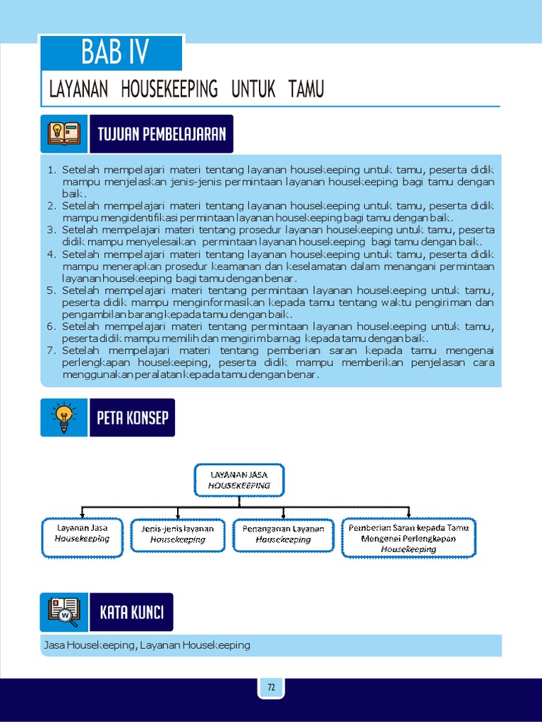 Materi Housekeeping Xii Pertemuan 4 Pelayanan HK Untuk Tamu | PDF