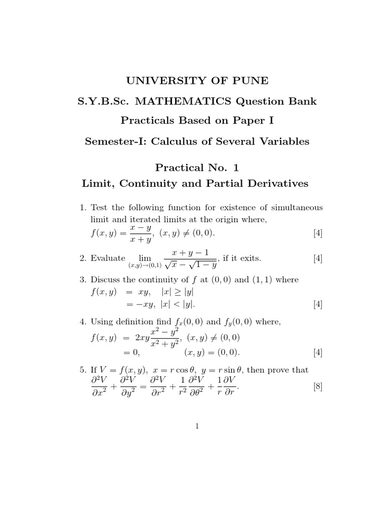 Final Sy Bsc Practicals Pdf Eigenvalues And Eigenvectors Abstract 5799