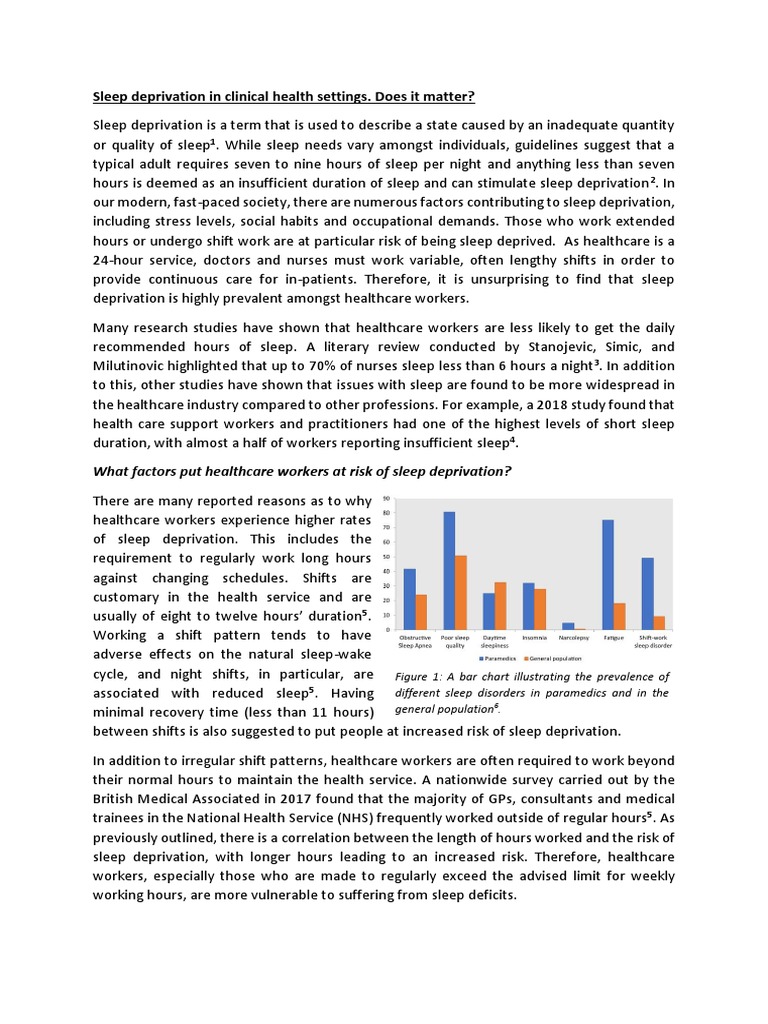 Med3 Gill Harman | PDF | Sleep Deprivation | Health Professional