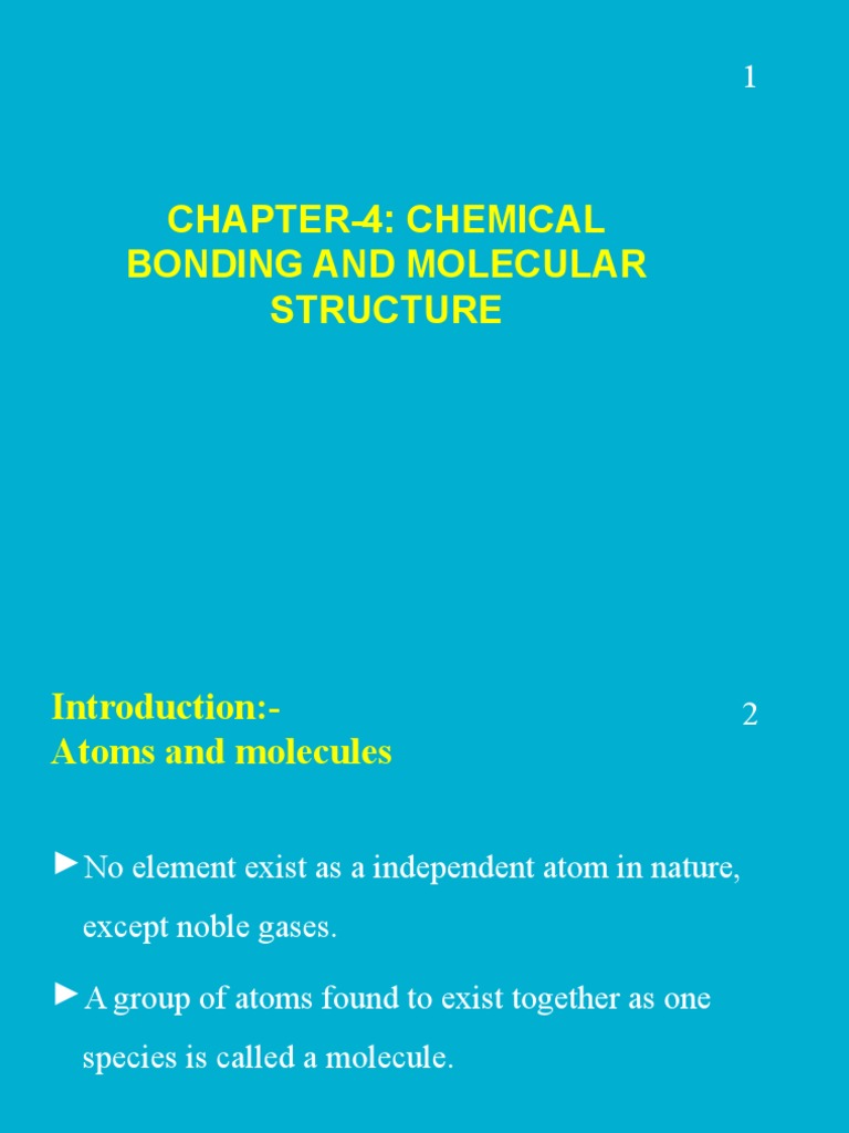 Chemical Bonding Part - 1 | Download Free PDF | Chemical Bond | Ionic ... Chemical Bonding Part - 1 | Download Free PDF | Chemical Bond | Ionic ...
