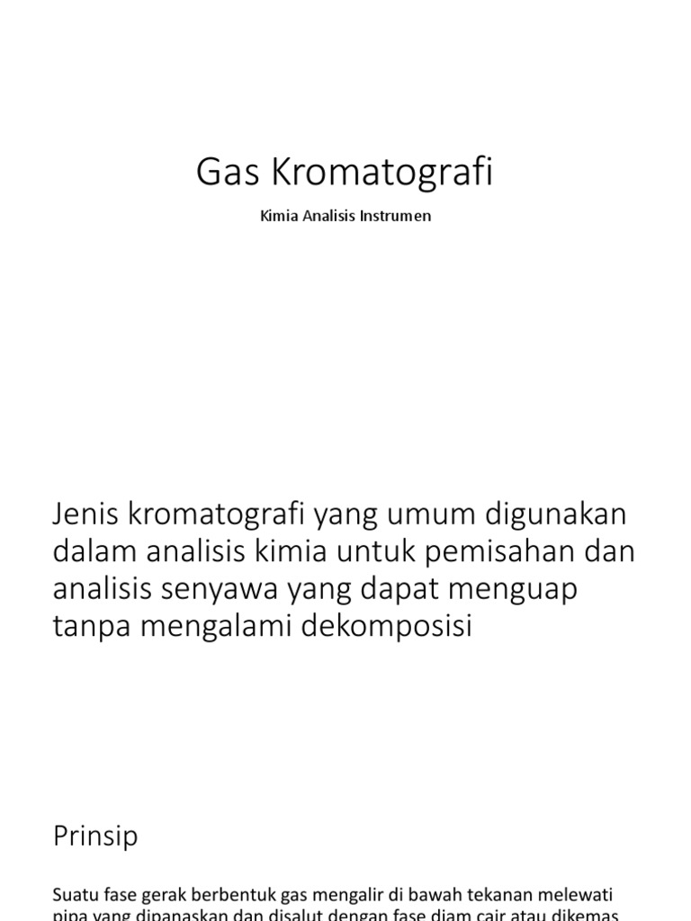 Gas Kromatografi 2023 | PDF