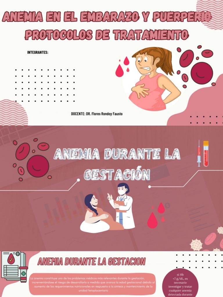 Anemia en El Embarazo y Puerperio Expo | PDF | Especialidades Medicas ...