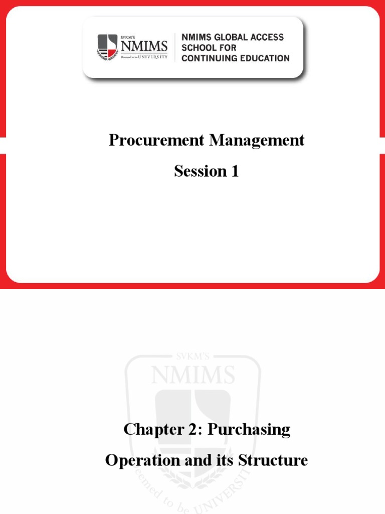 Chapter-2 Purchasing Operation and Its Structure | PDF | Procurement | Inventory