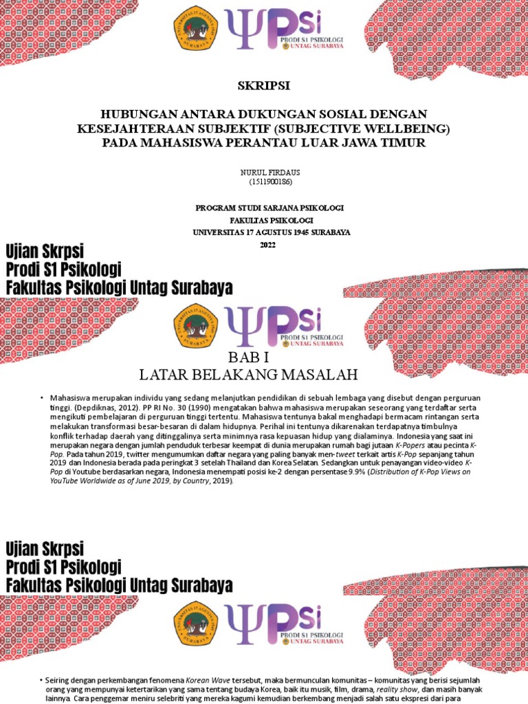 Contoh PPT Sidang Skripsi | PDF
