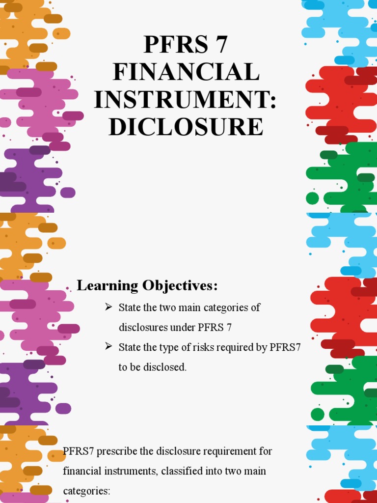 PFRS 7 | PDF | Financial Risk | Fair Value