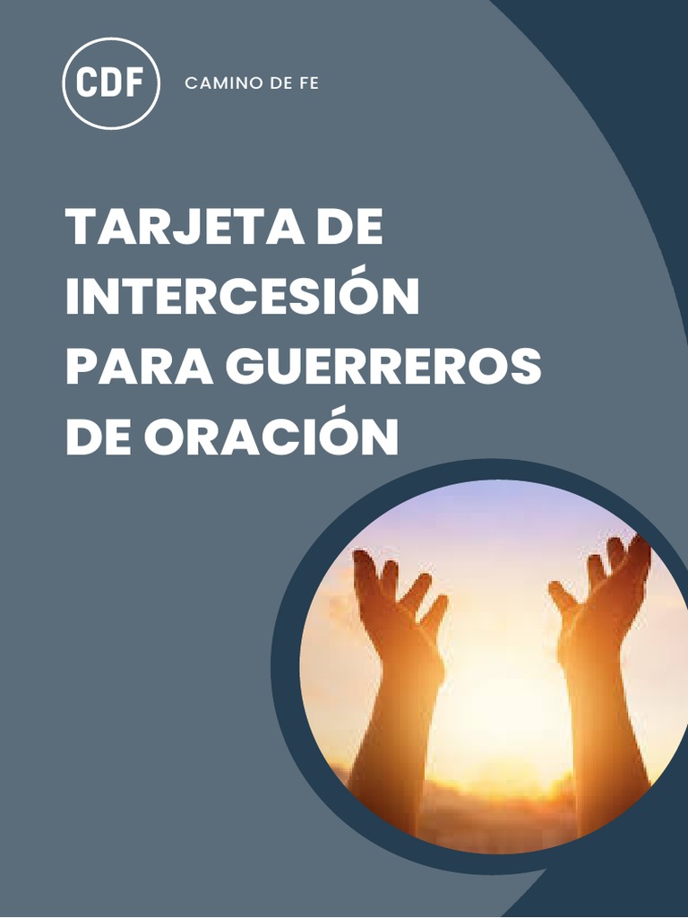 Tarjeta de Intercesión | PDF | Intercesión | Oración