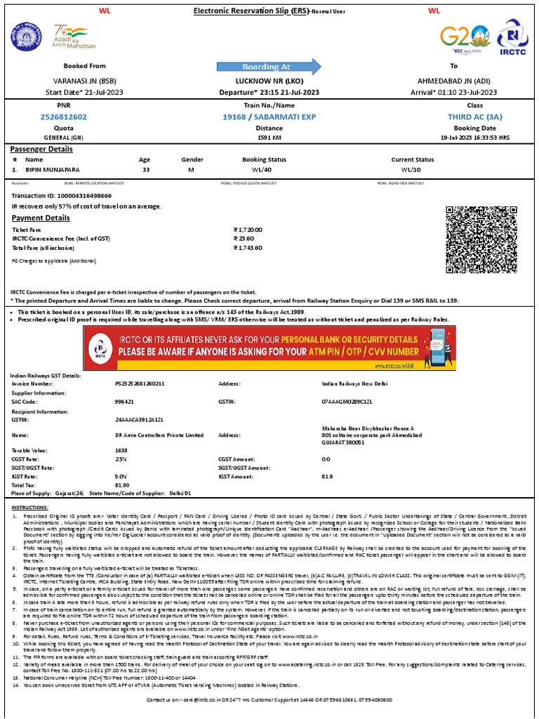 Lucknow TO aHD | PDF | Identity Document