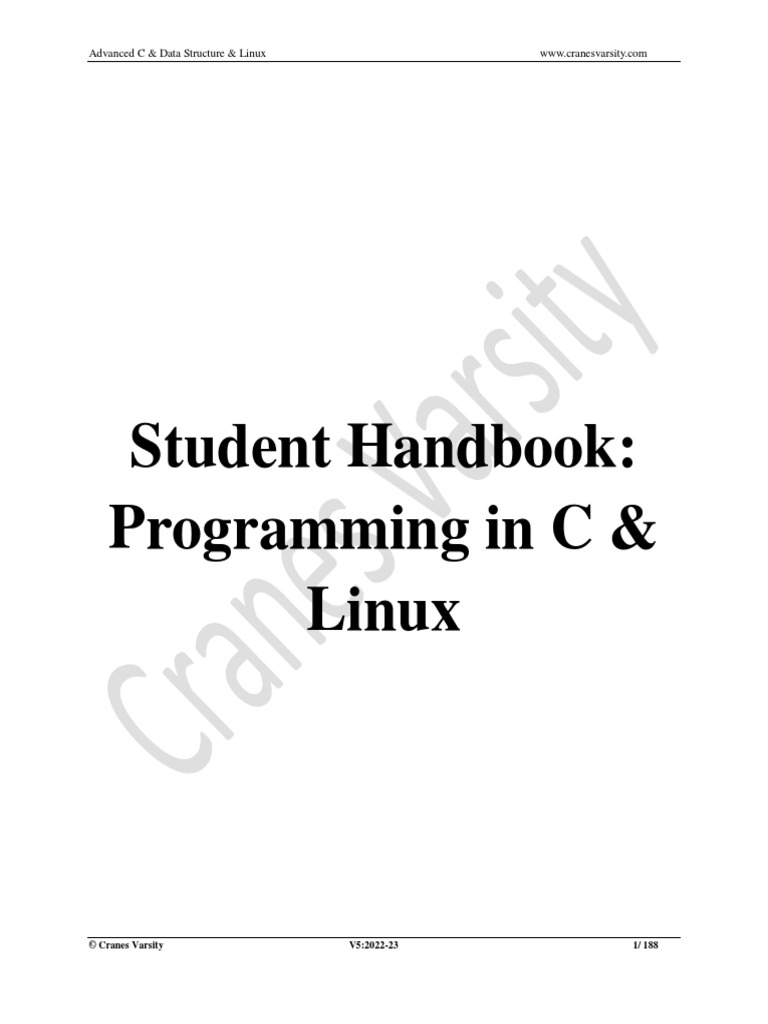 C Linux Handbook | PDF | Computer Architecture | Information Technology