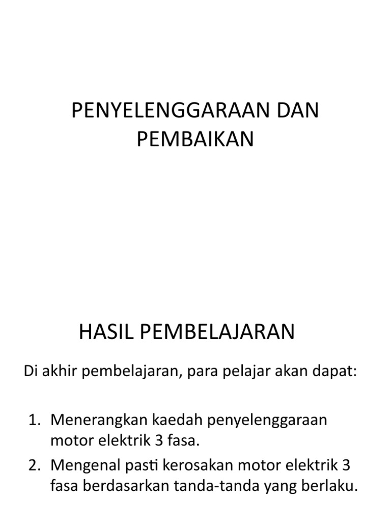 4.1 Kaedah Penyelenggaraan Motor | PDF | Bisnis | Komputer