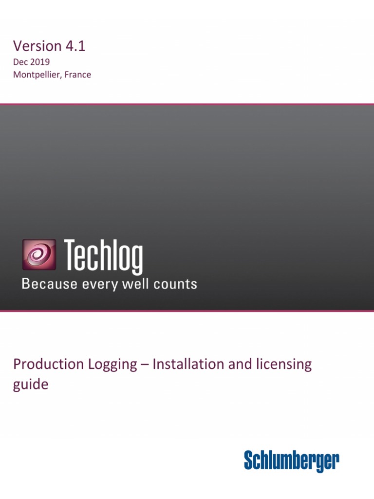 Production Logging v4 - 1 For Techlog 2018-1 Installation Guide | PDF ...