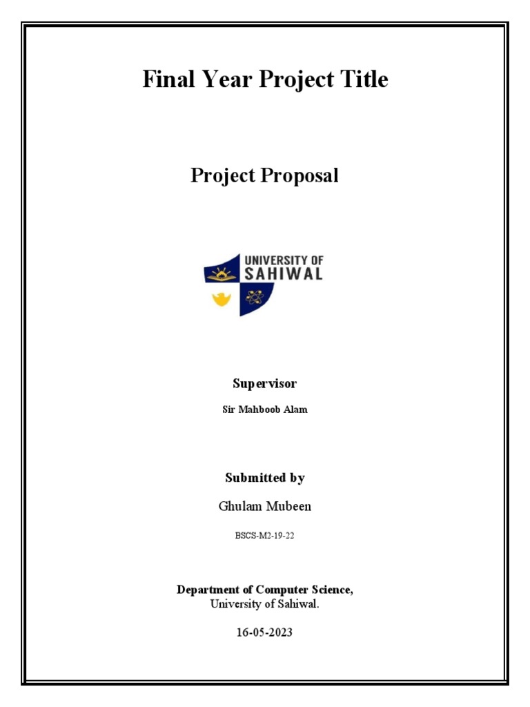 Final Year Project Title BSCS M2-19-22 | PDF | Health Care | Android (Operating System)