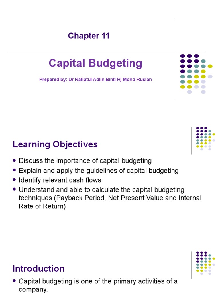 Chapter 12 Capital Budgeting | Download Free PDF | Capital Budgeting | Net Present Value