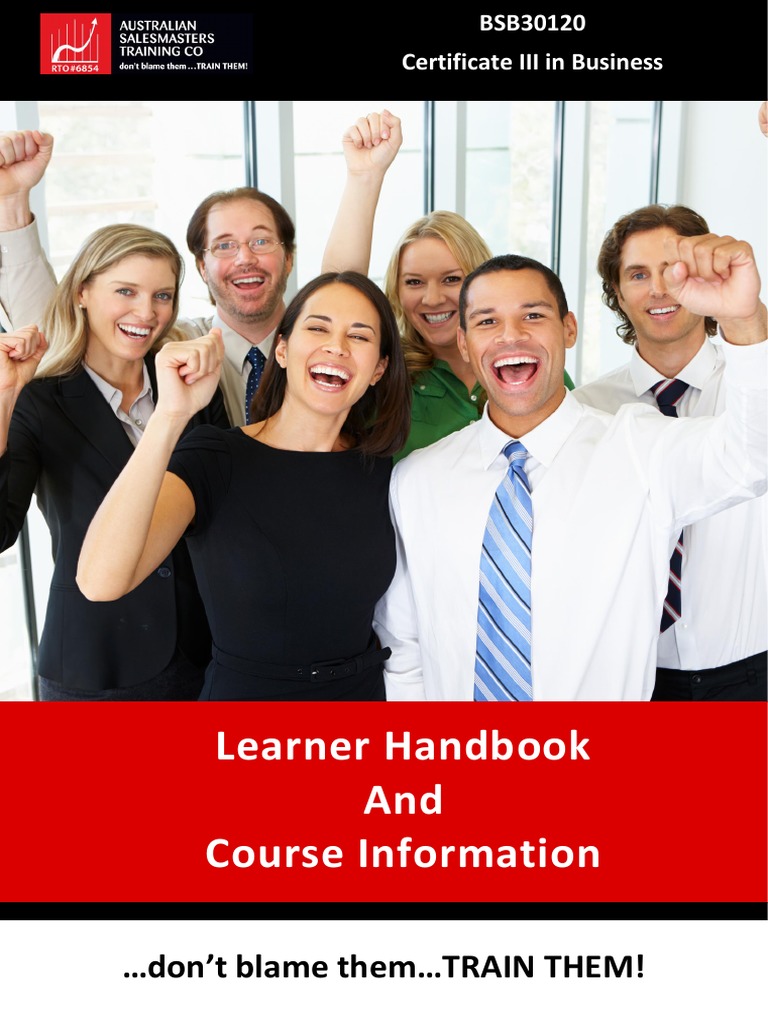 BSB30115 - Cert III in Business - Learner Handbook-Course Info. | PDF | Diploma | Academic ...