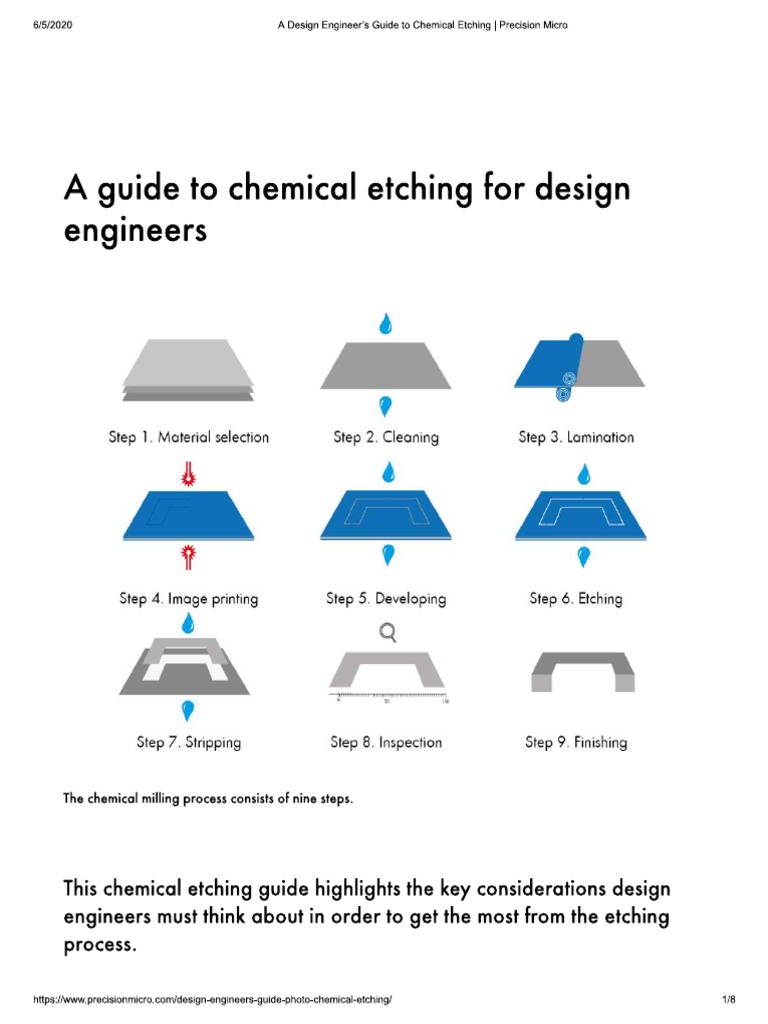 A Guide To Chemical Etching For Design Engineers | PDF