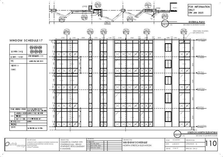 Window Schedule for Commercial Complex | PDF | Buildings And Structures ...