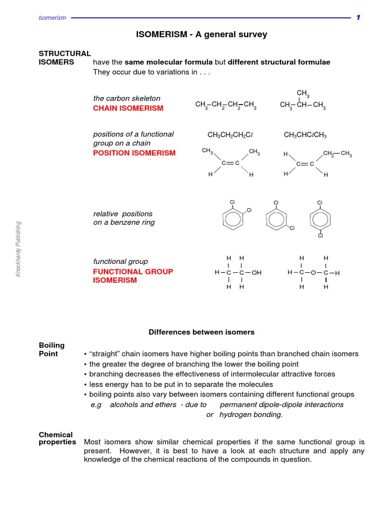 Optical Isomerism Notes | PDF | Isomer | Organic Chemistry