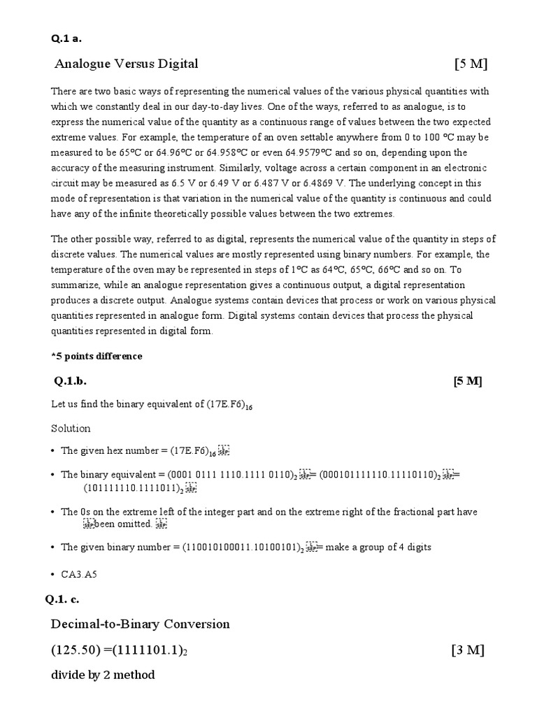 Digital Electronic | PDF | Computer Science | Arithmetic
