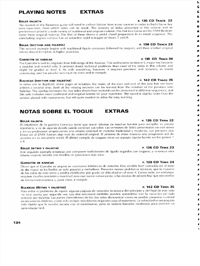 Acordes e Falsetas para Guitarra Flamenca | PDF