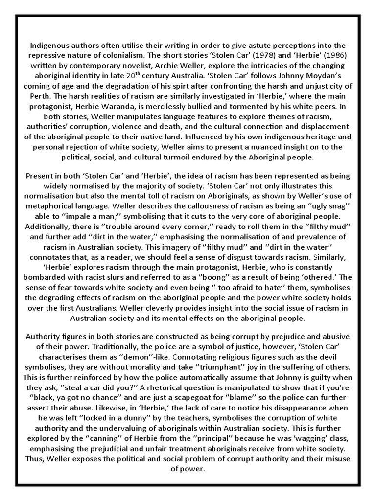 Comparatrive Essay | PDF | Racism | Discrimination & Race Relations