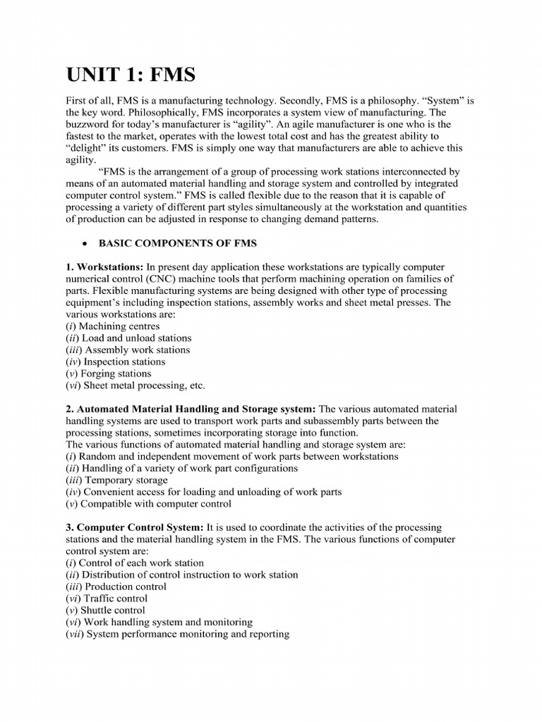 FMS Full Notes | PDF