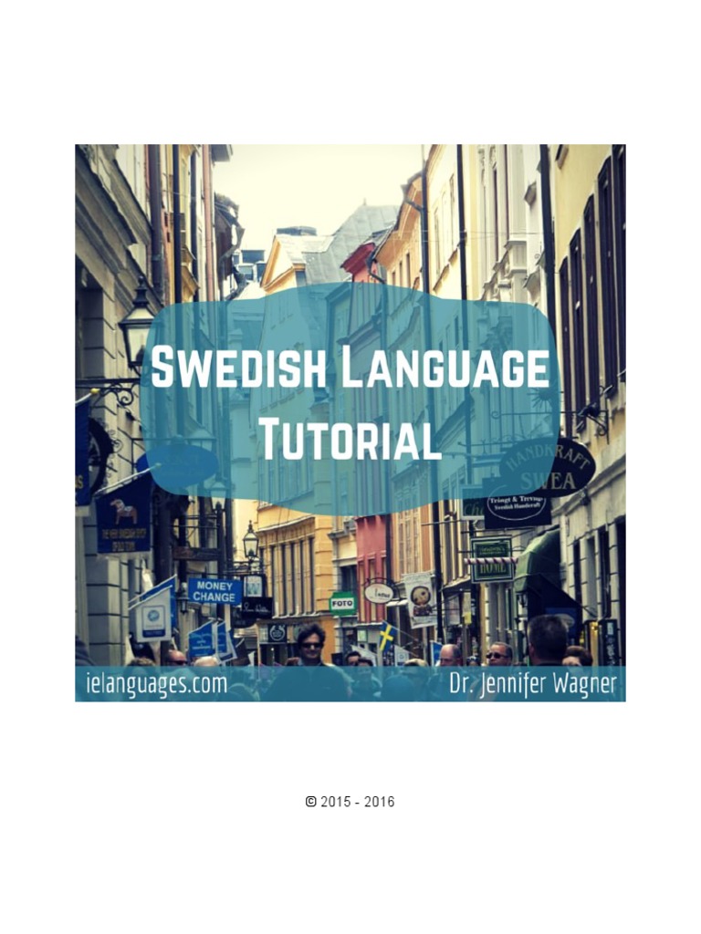 Swedish Tutorial Sample | PDF | Verb | Grammatical Tense