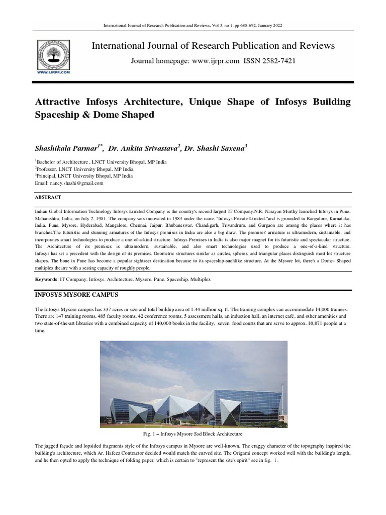 Attractive Infosys Architecture, Unique Shape of Infosys Building ...