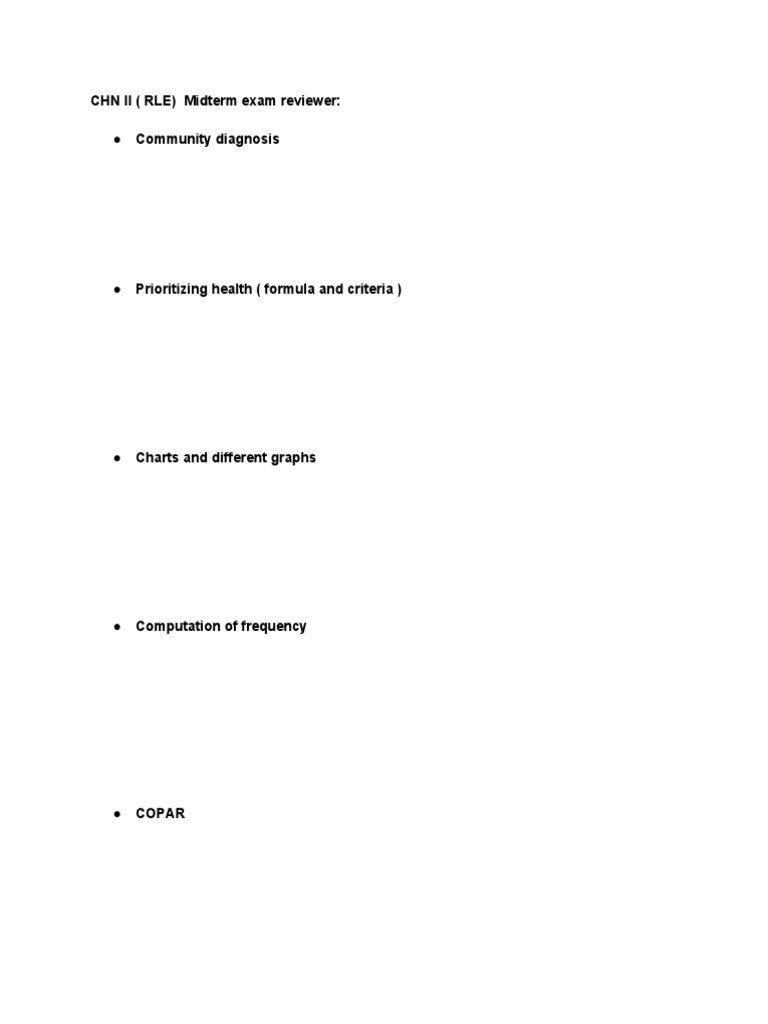 CHN Rle | PDF | Nursing | Evaluation