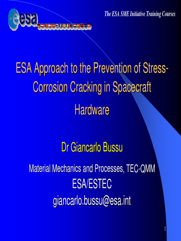 Presentation-ESA Approach To The Prevention of SCC | PDF | Steel ...