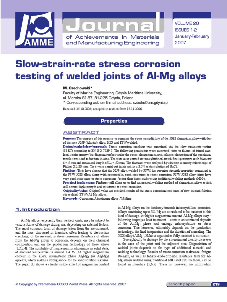 Paper-Czechowski-Slow-strain-rate Stress Corrosion Testing of Welded ...