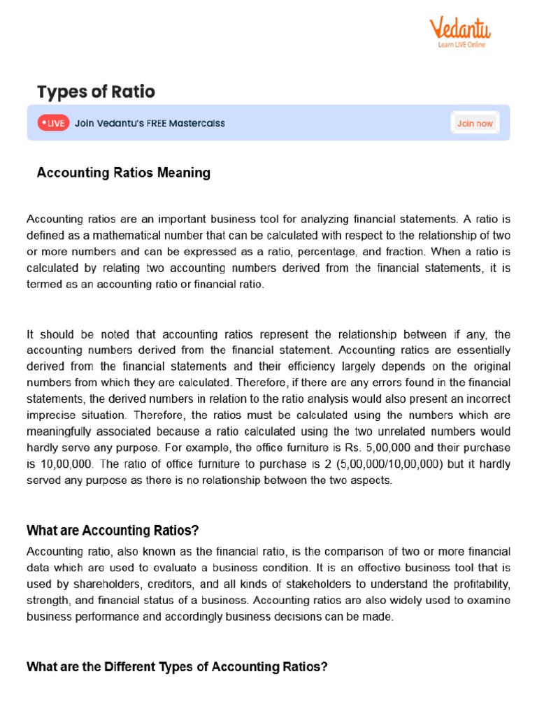Types of Ratio | PDF