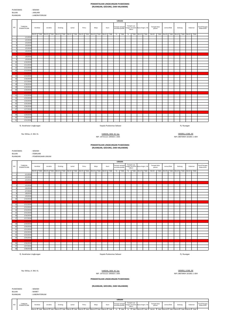 Form Ceklis Pemeriksaan Fisik | PDF