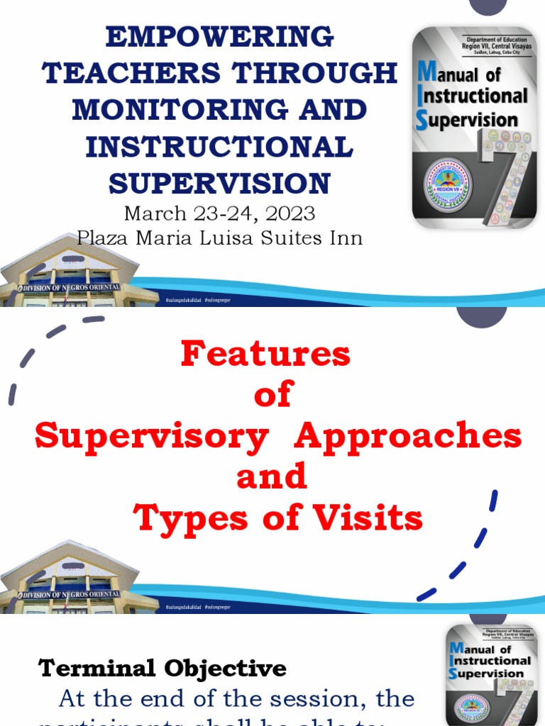 tYPES OF INSTRUCTIONAL VISITS | PDF | Learning | Pedagogy