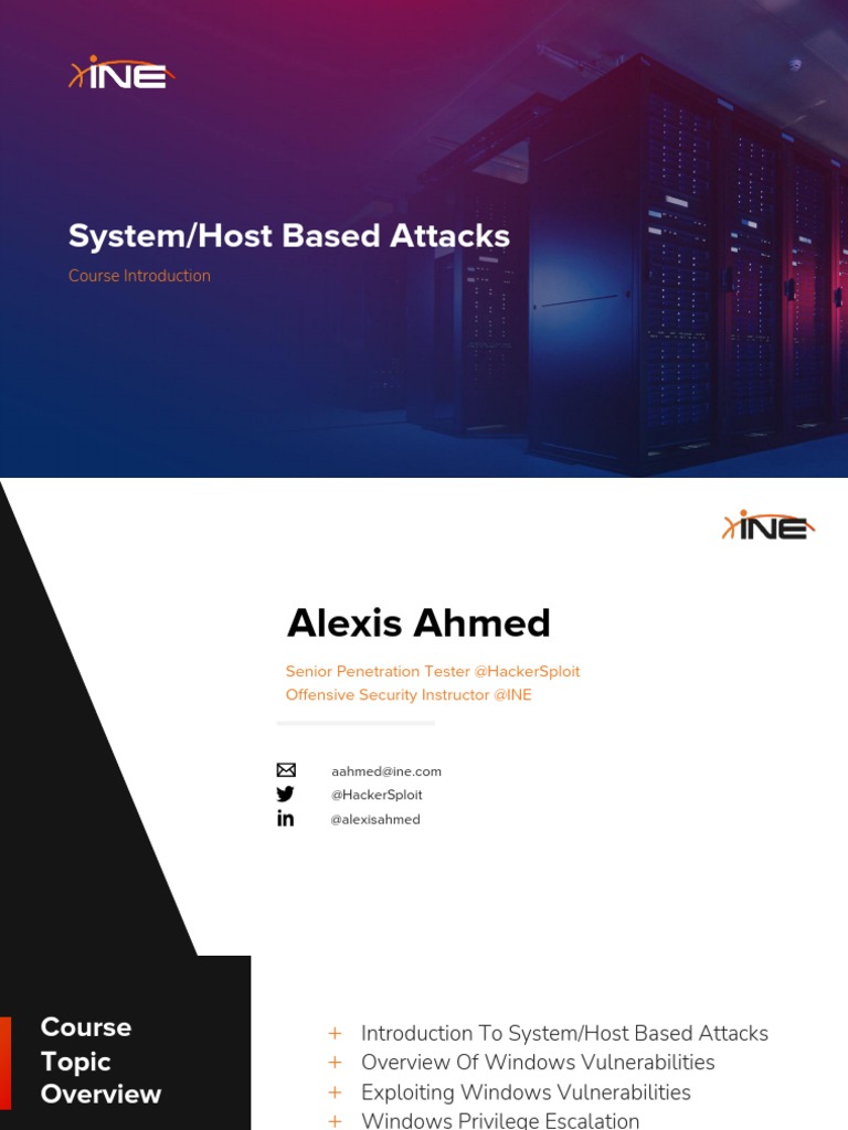 Host and Network Penetration Testing System Host Based Attacks | PDF ...