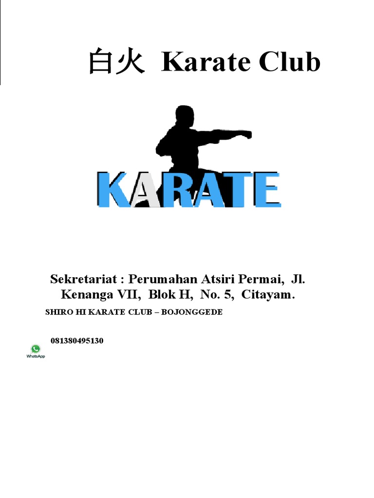 Proposal Pembukaan Unit Karate Sekolah | PDF
