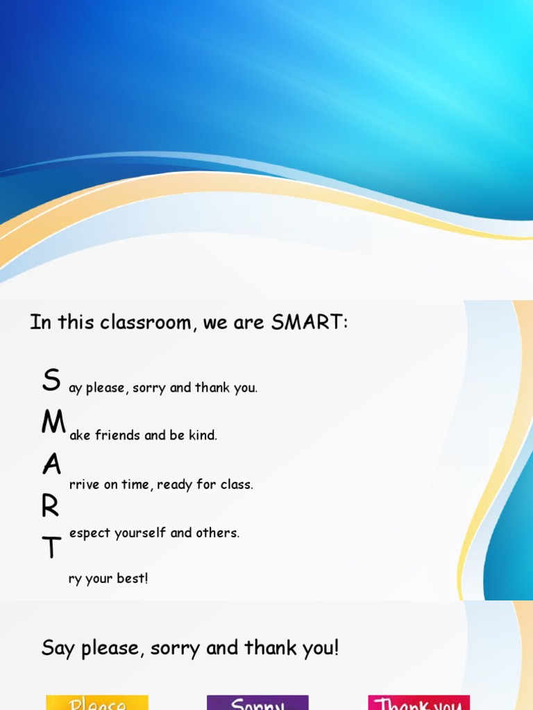 Smart Classroom Rules | PDF