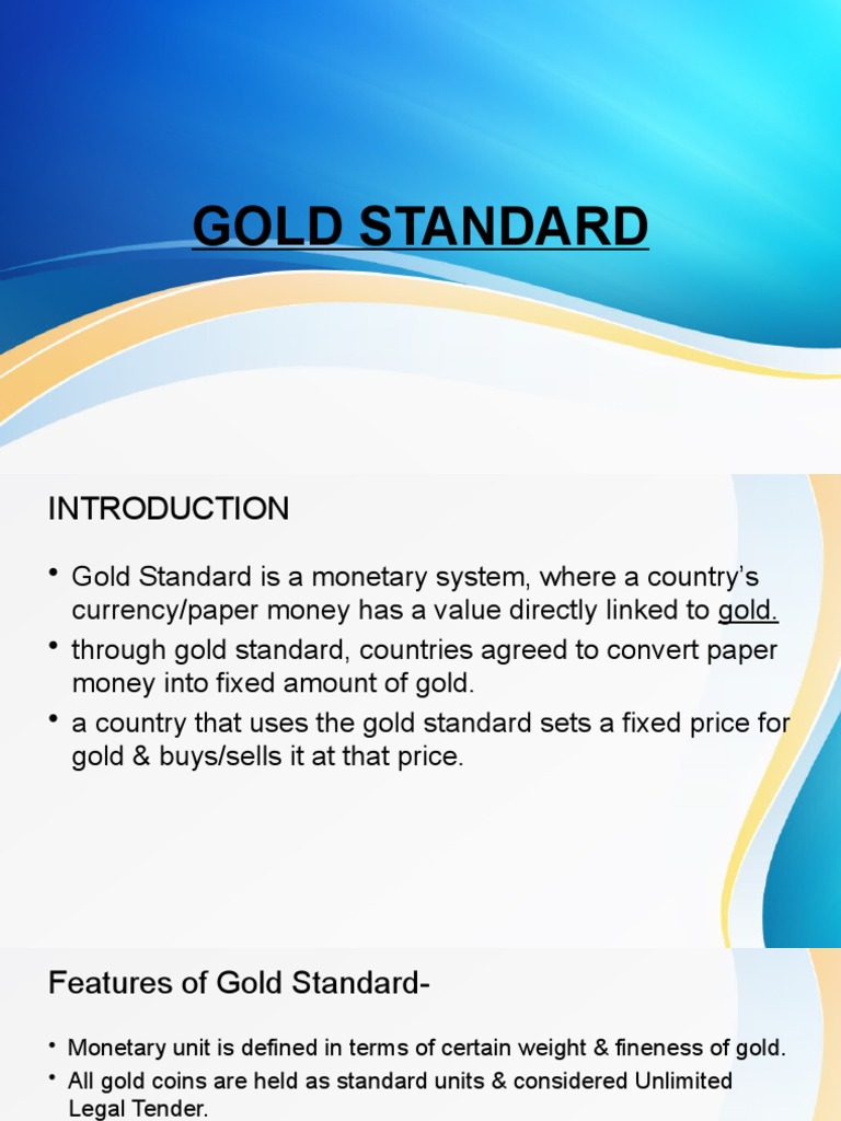 Gold Standard | PDF | Gold Standard | Currency