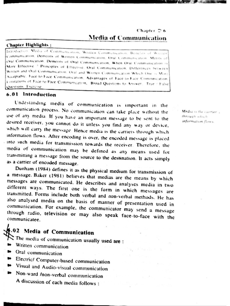 Media of Communication | PDF