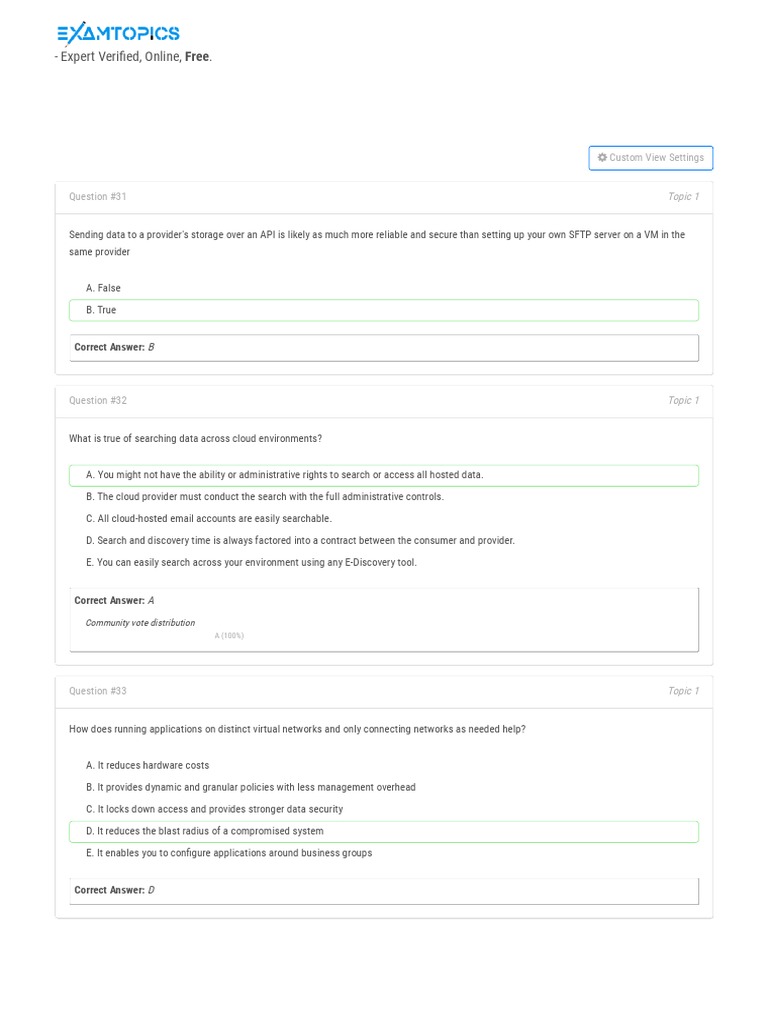 Expert Veri Ed, Online, Free.: Custom View Settings | PDF | Virtual ...