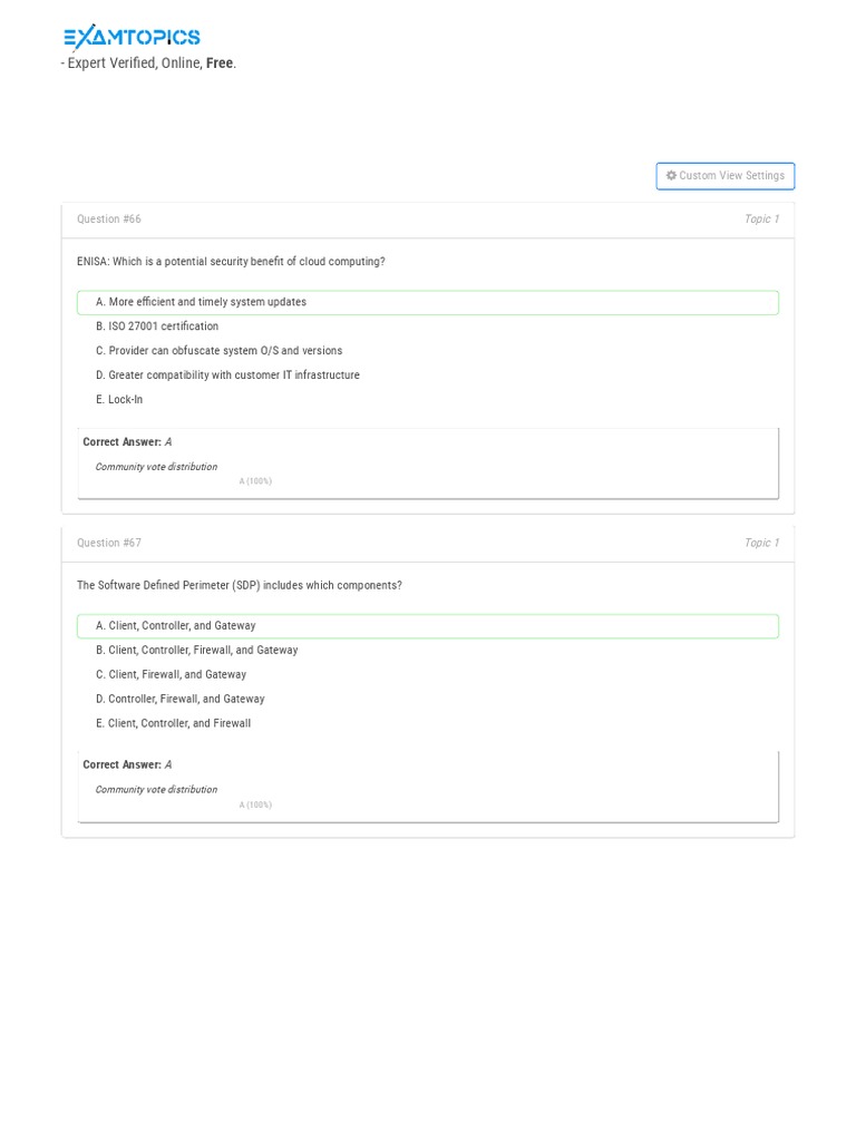 Expert Veri Ed, Online, Free.: Custom View Settings | PDF | Cloud Computing | Software Engineering